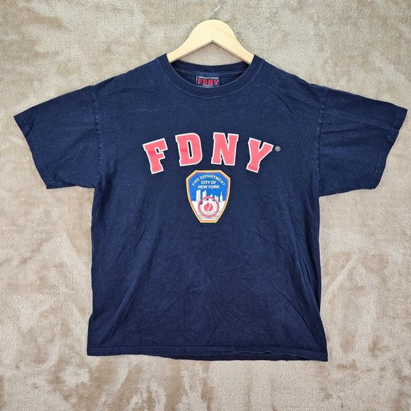 Shirts | Fdny Mens Tshirt Size L Blue Officially Fire Dept City Of New ...